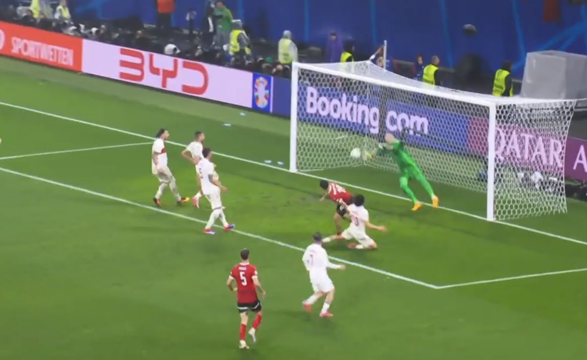 Video: Turkey's Mert Gunok produces one of the best saves ever at Euros