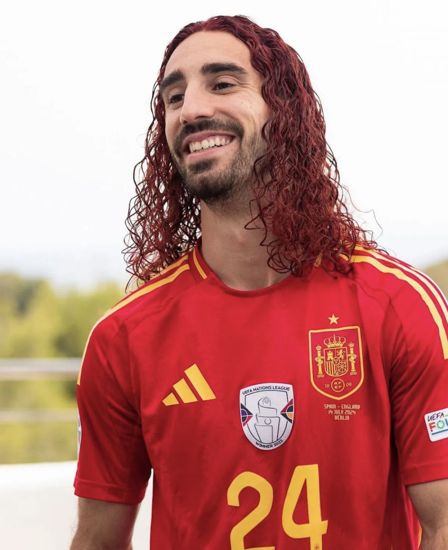 Marc Cucurella shows off wild new hairstyle following Spain EUROs win