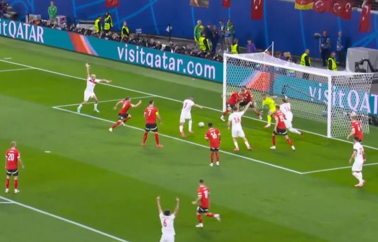 Video: Turkey lead inside a minute after nearly scoring straight from ...