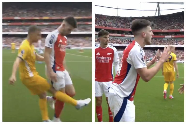 Premier League explains controversial Declan Rice red card that rules ...