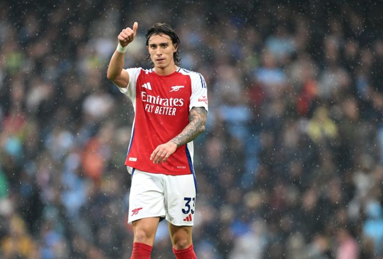 Calafiori joins elite club with Arsenal goal vs Man City