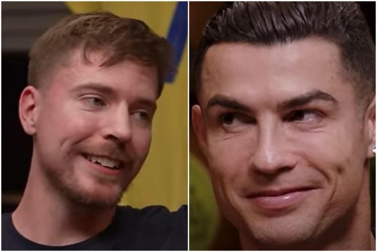 Cristiano Ronaldo on playing alongside his son in Mr Beast video