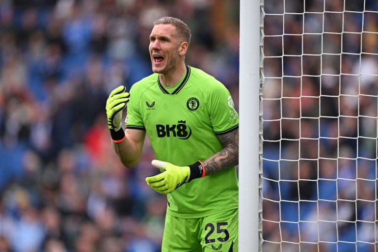 Aston Villa boss Unai Emery ready to let goalkeeper Robin Olsen leave