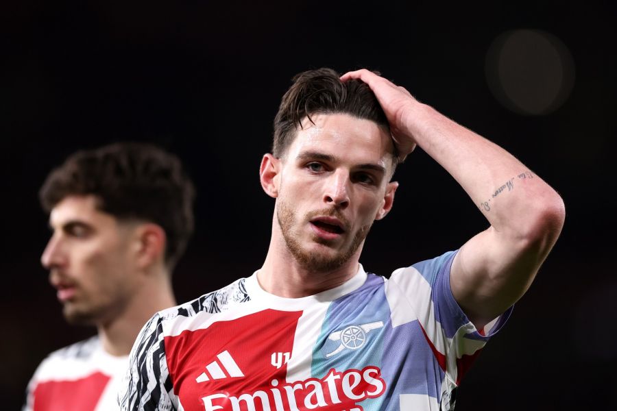 Arsenal star Declan Rice's reaction after being told about Liverpool result