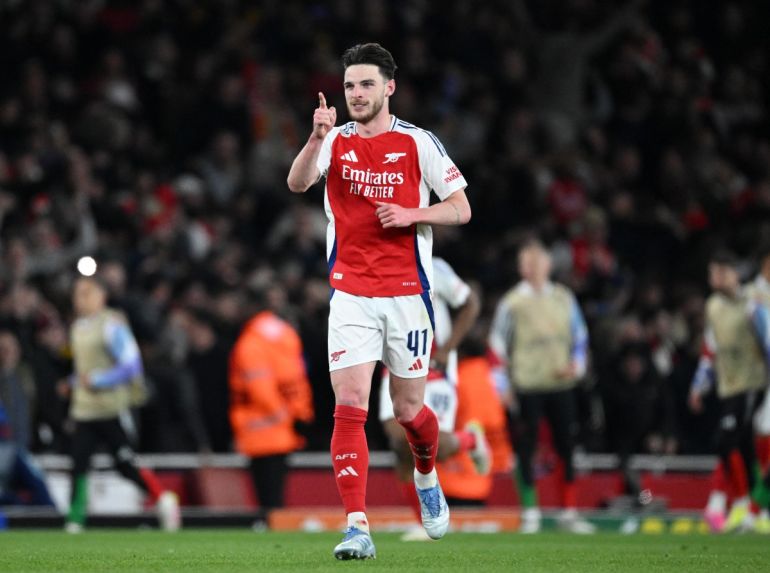 Arsenal fan's comment just before Declan Rice second goal