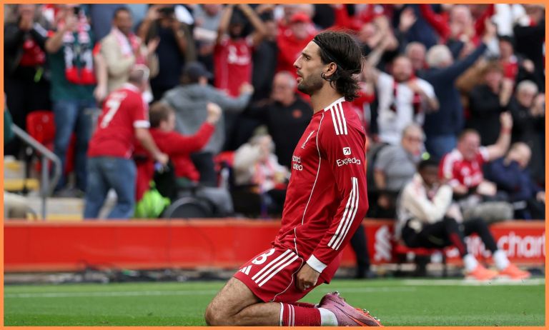 Liverpool star Dominik Szoboszlai scores stunning free-kick winner