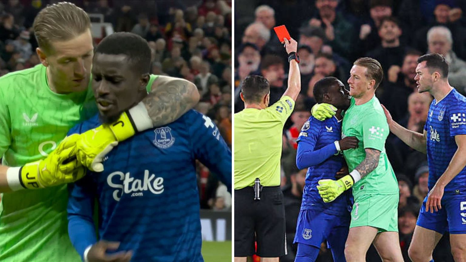Watch: Extraordinary scenes as Everton's Idrissa Gueye gets sent off ...