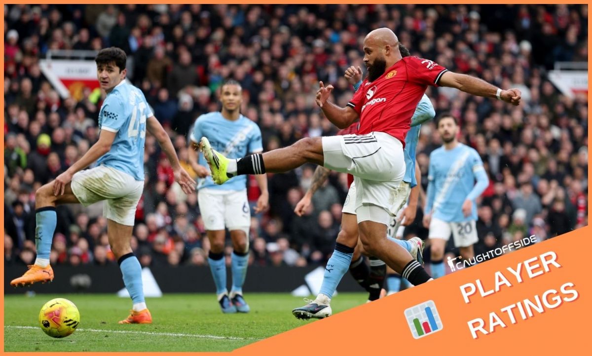 Manchester United player ratings vs City