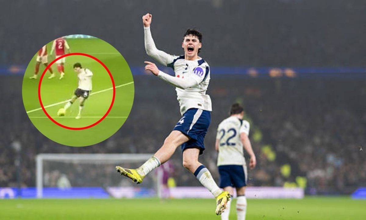 Watch: Fan footage shows Archie Gray booting the ball straight at ...